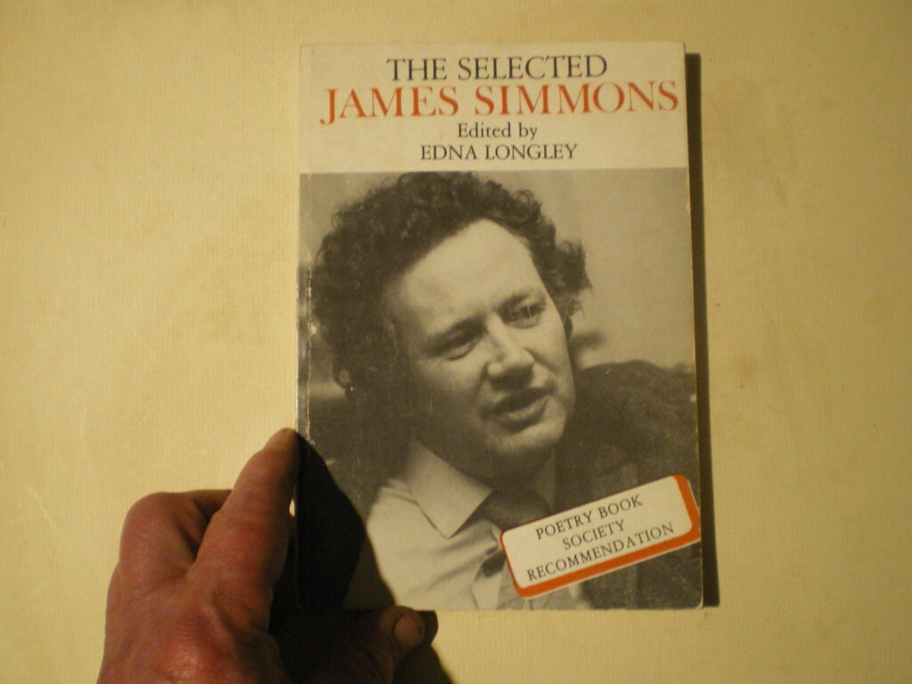 james Simmons The Selected Poems | The Lost Knowledge Book Shop